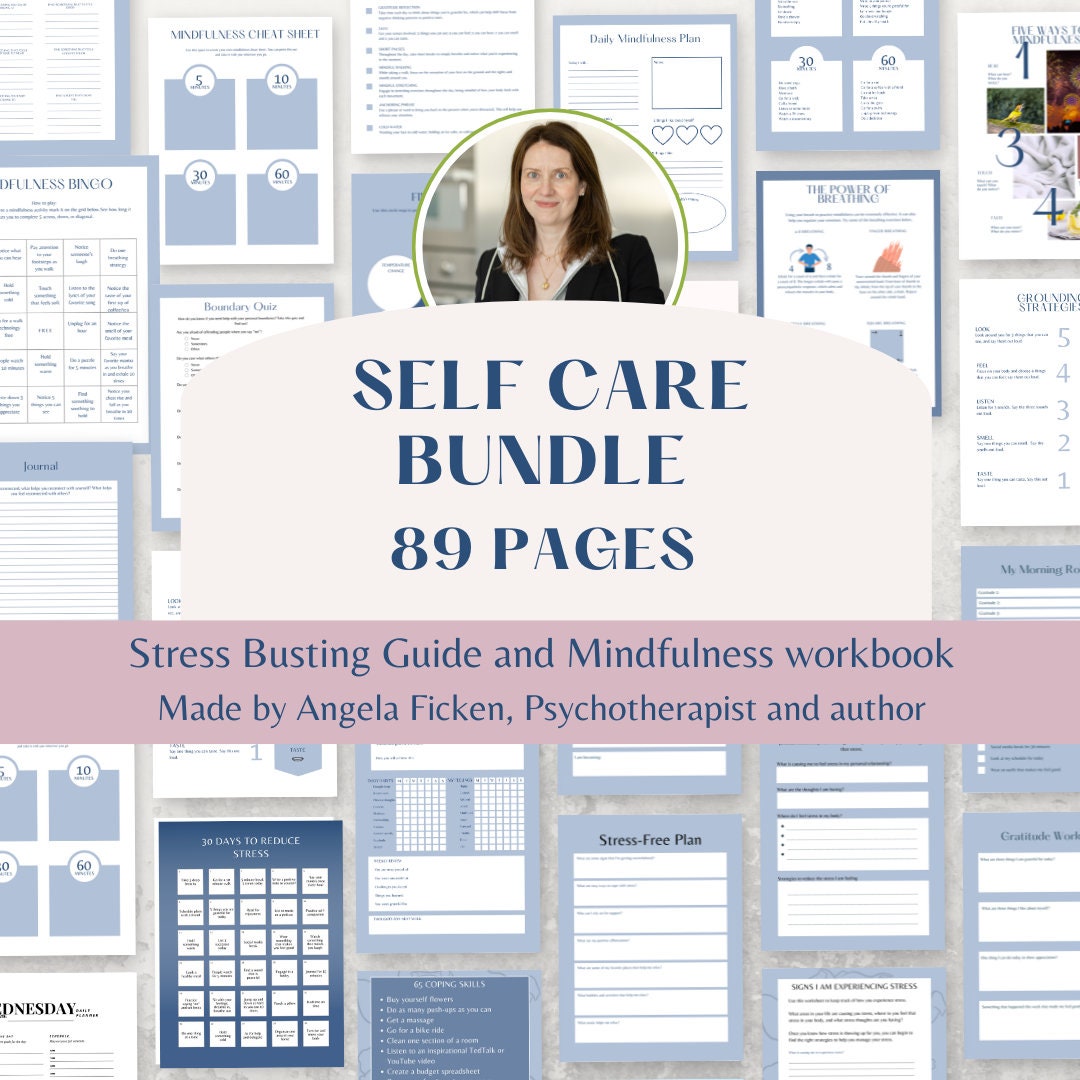 Self Care Plan and Stress Relief Coping Skills Daily Planner Journal ...