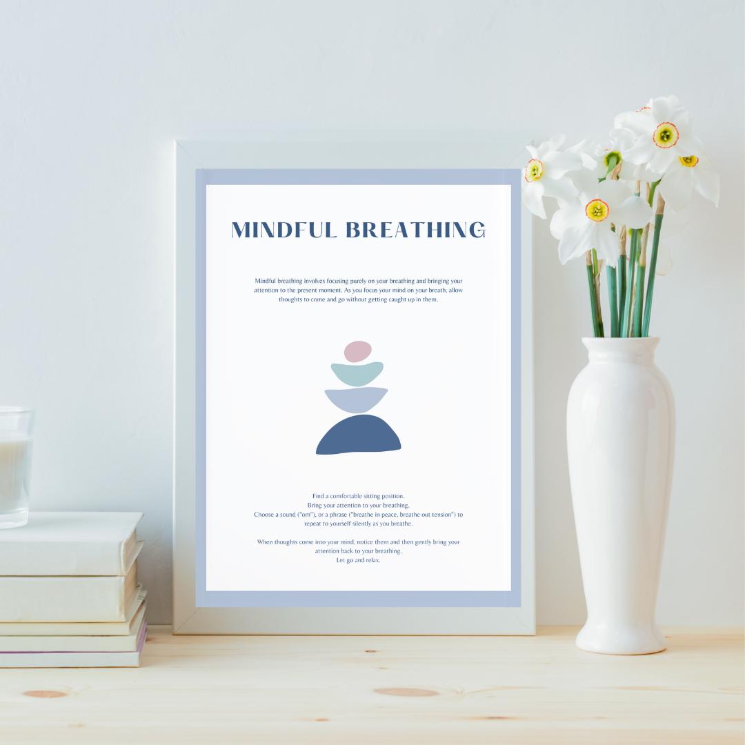 Anxiety Relief Poster Calm Down Corner Therapy Office Decor Coping ...
