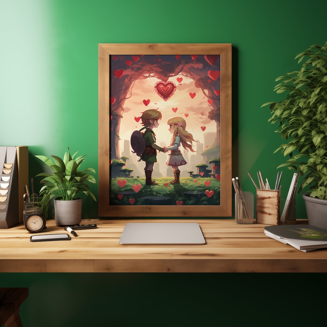 Hyrule Valentine's Journey | Legend of Zelda Poster | Hyrule Poster ...