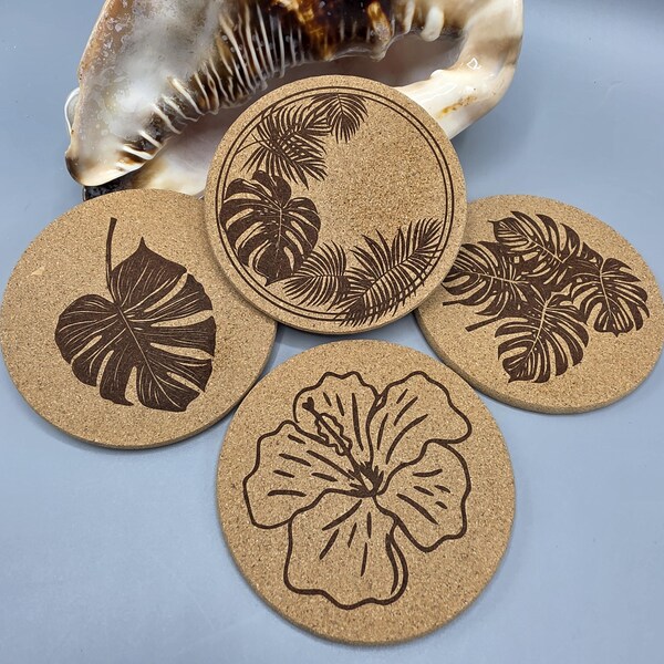 Tropical Coasters - Etsy