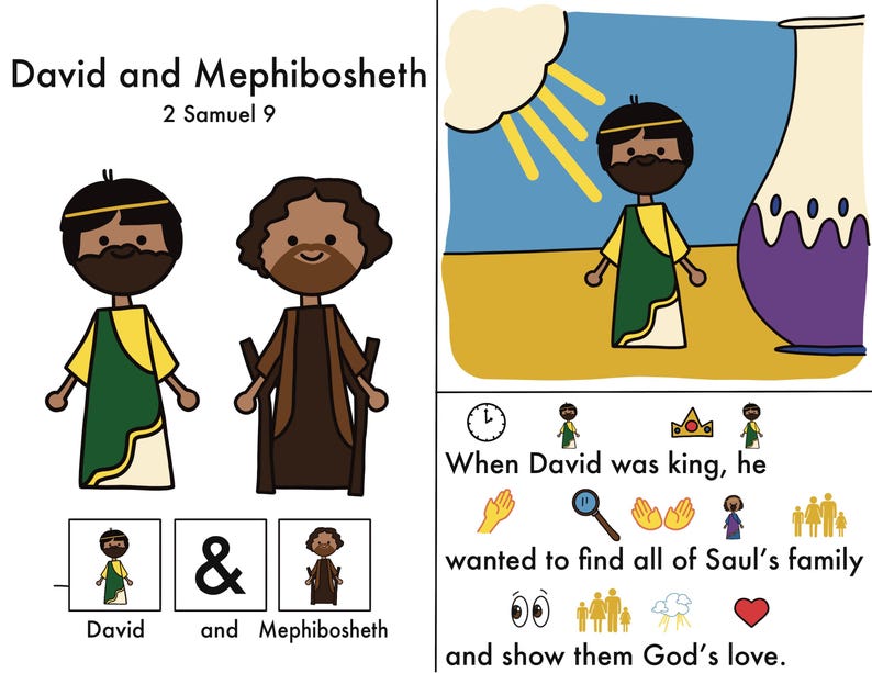 Lesson 24 - David and Mephibosheth - Etsy