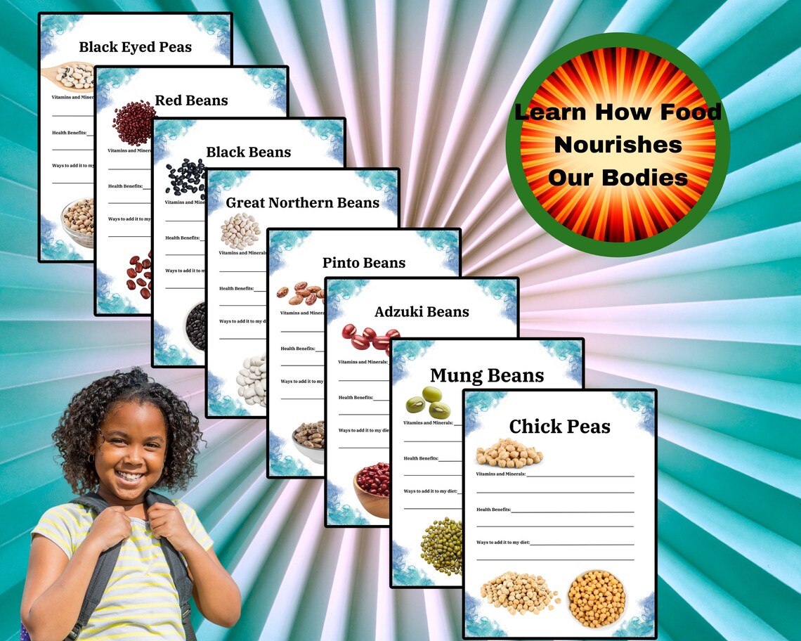 Legumes, Nuts and Seeds Unit Study for Kids. Printable Research ...
