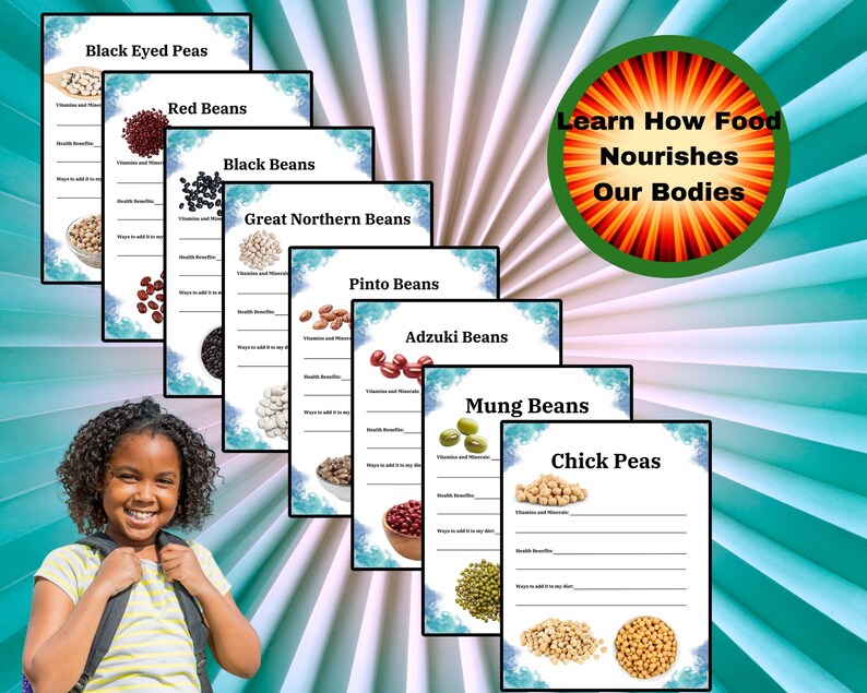 Legumes, Nuts and Seeds Unit Study for Kids. Printable Research ...
