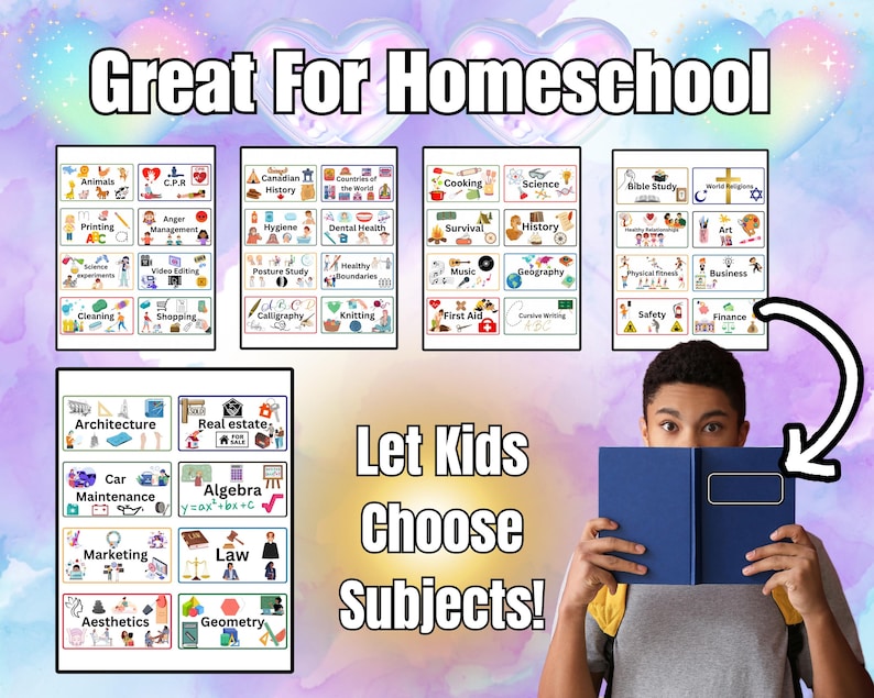 300 Subject Labels: Printable Labels for Homeschool. Instant Download ...
