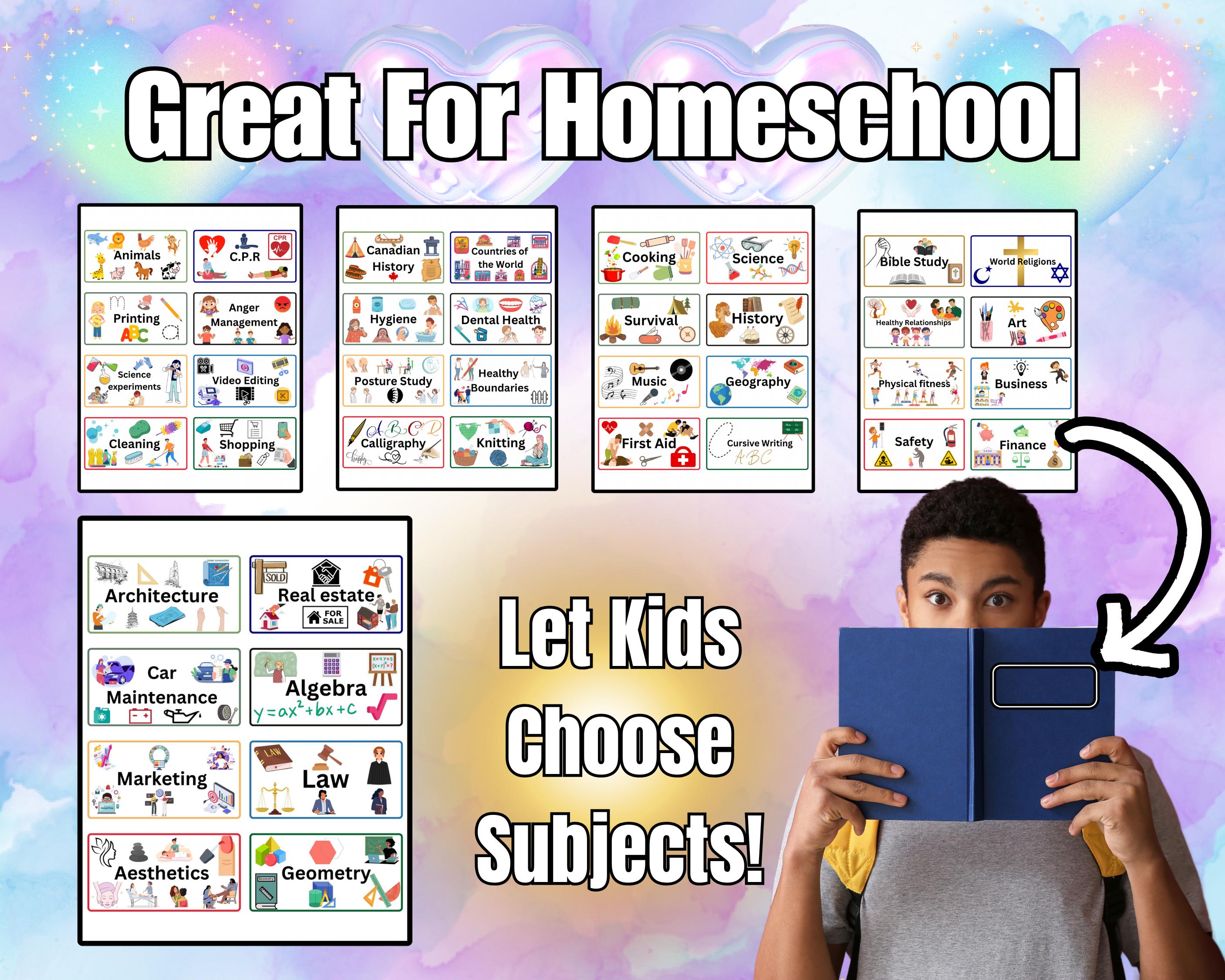 300 Subject Labels: Printable Labels for Homeschool. Instant Download ...