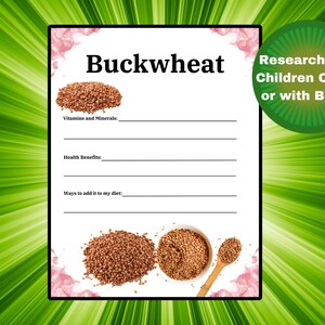 Whole Grain Unit Study, Healthy Food Worksheets Grade 1-8, Healthy Kids ...