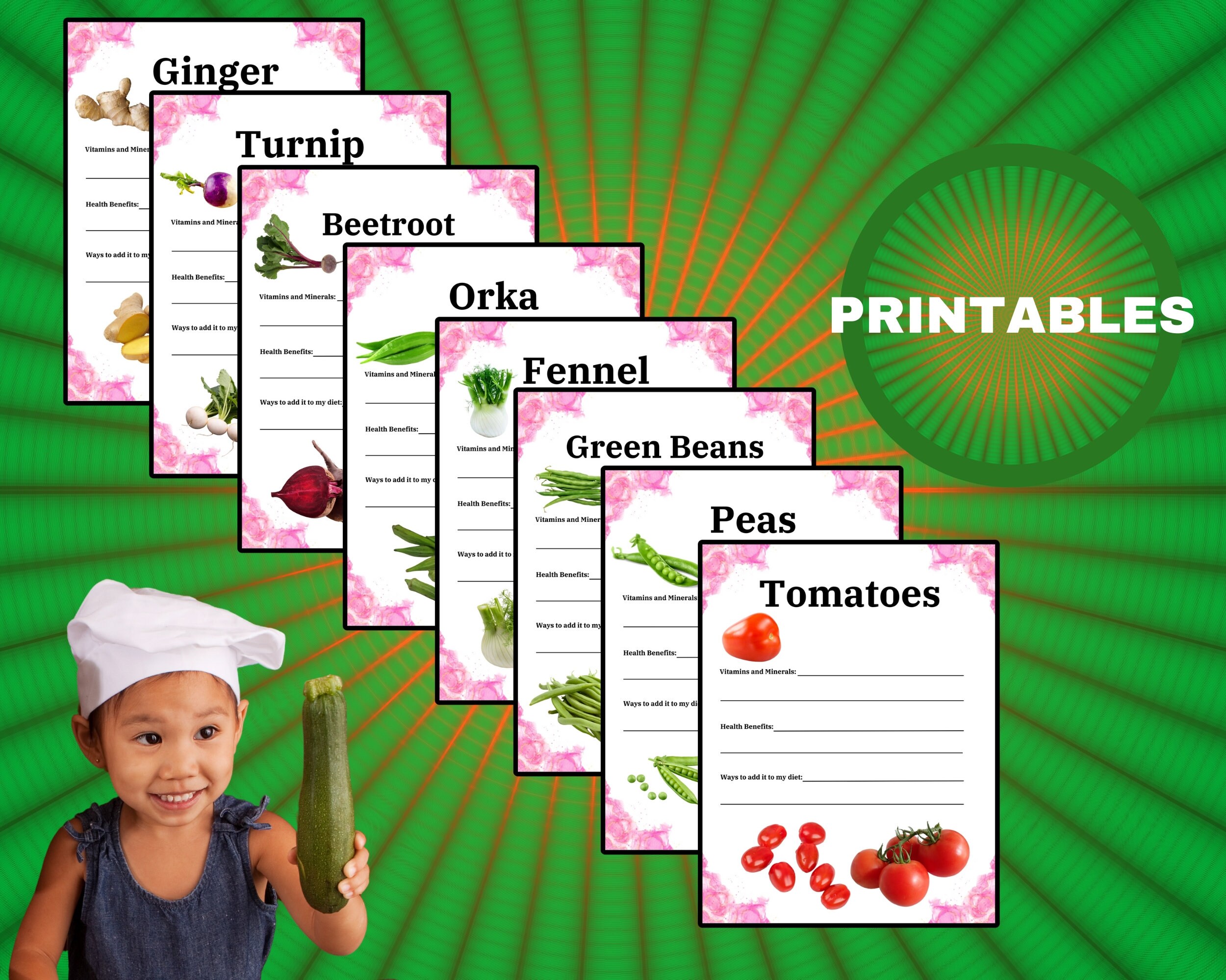 Vegetable Unit Study. 70 Different Vegetable Worksheets for Grades 1-6 ...