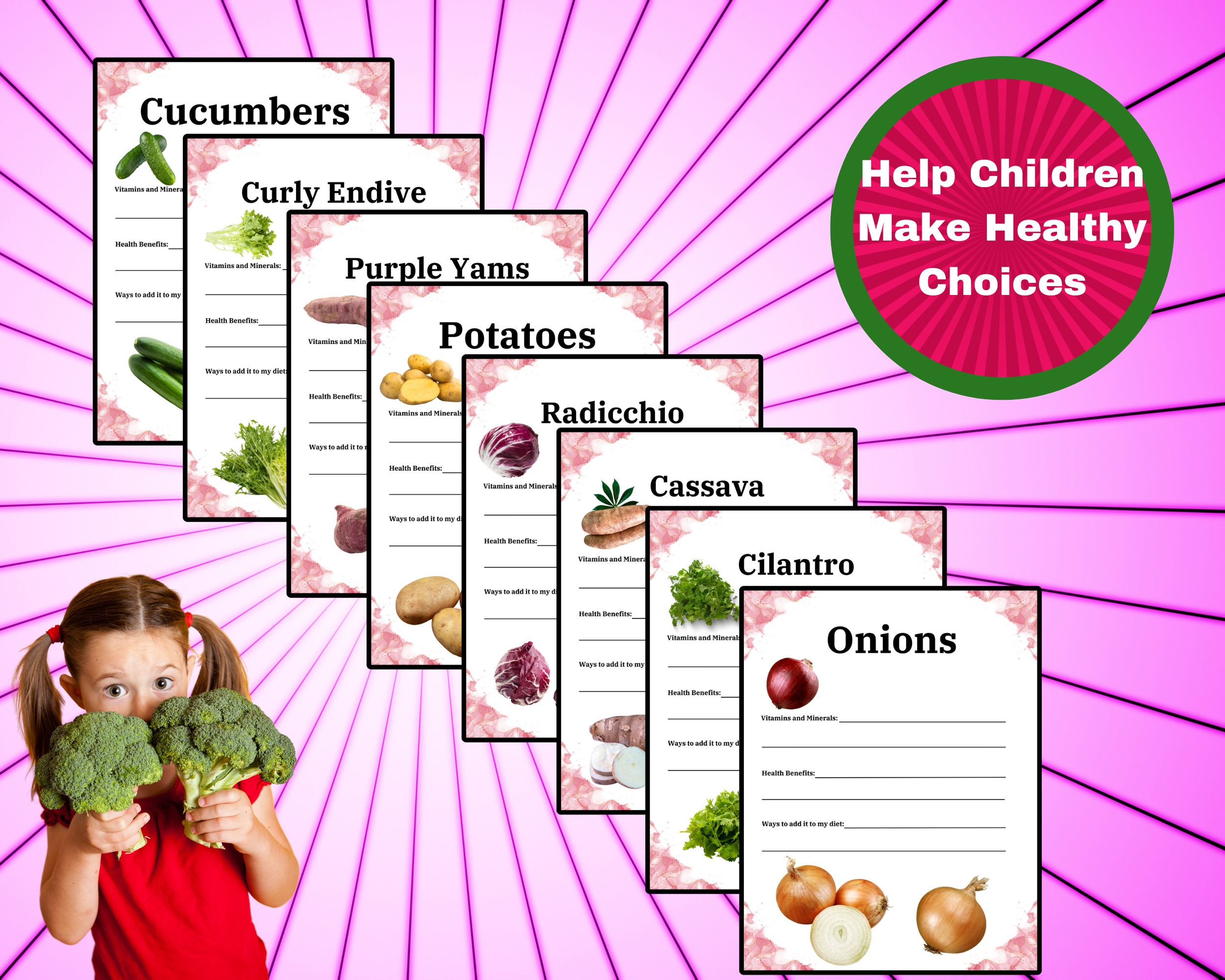 Vegetable Unit Study. 70 Different Vegetable Worksheets for Grades 1-6 ...