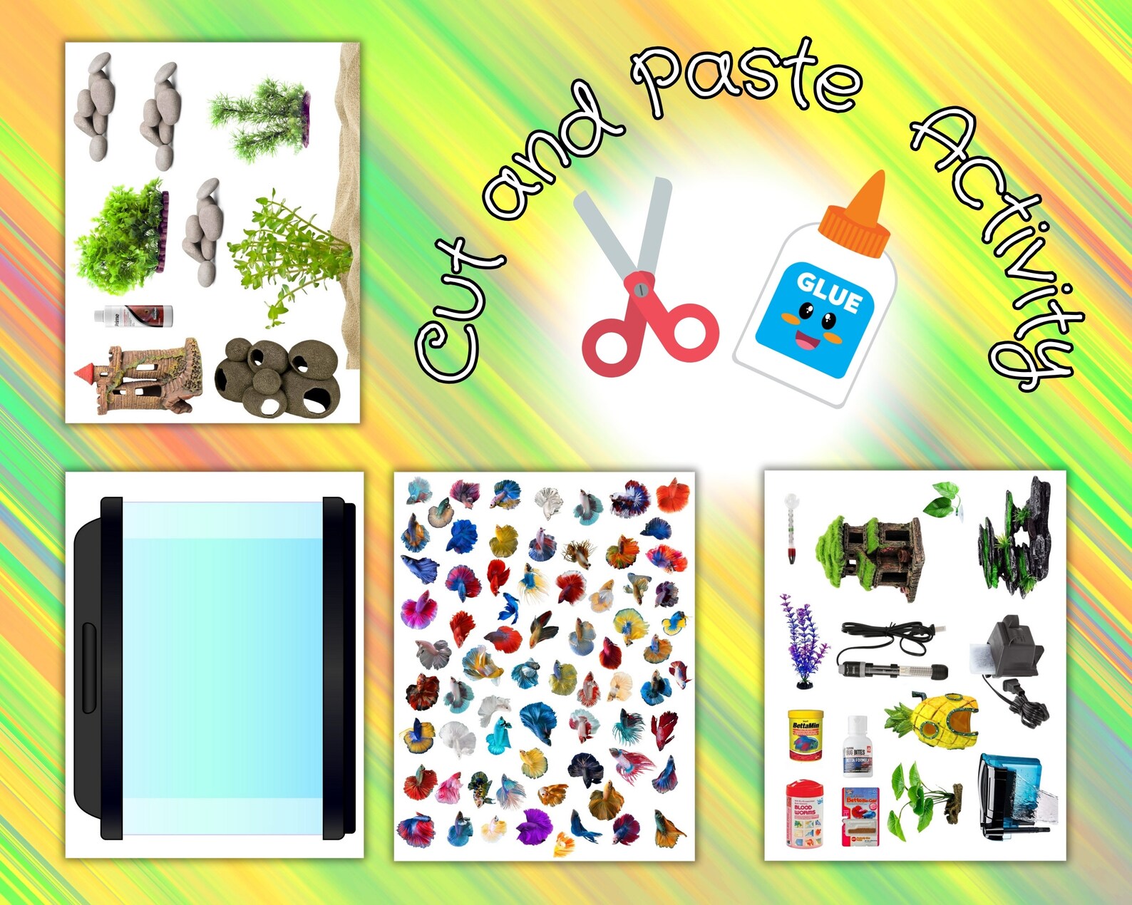 Betta Fish Unit Study: Pet Care Worksheets, Grades 1-8 (printable ...