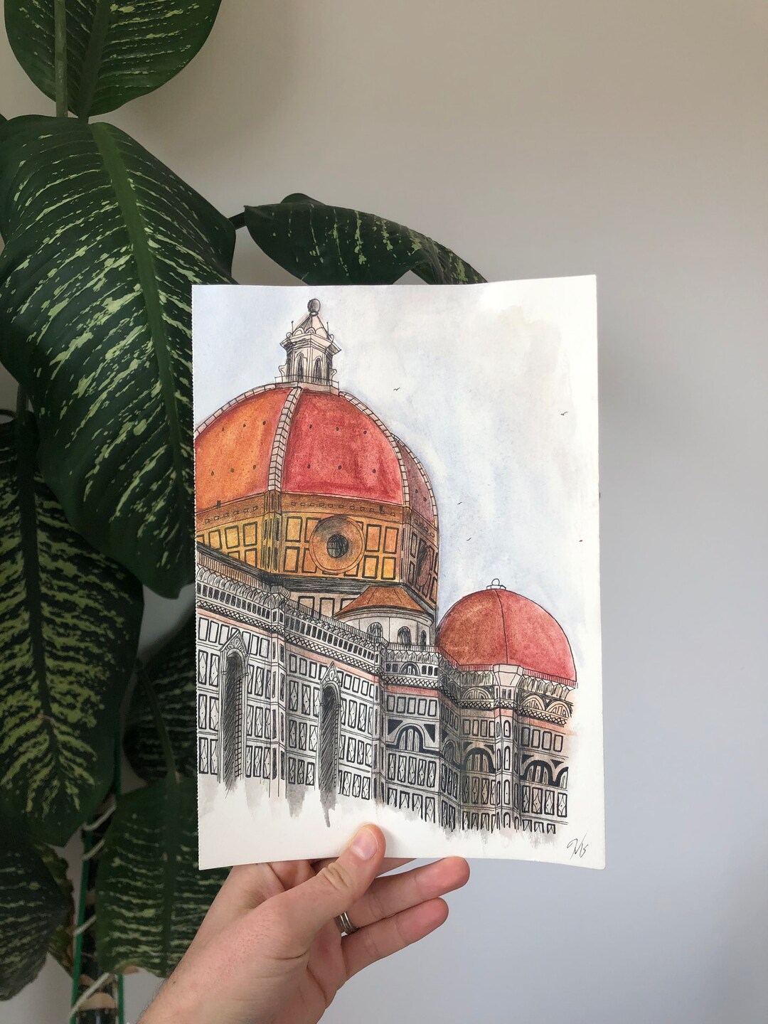 Florence Duomo: Original Watercolor Painting of the Iconic Cathedral in ...