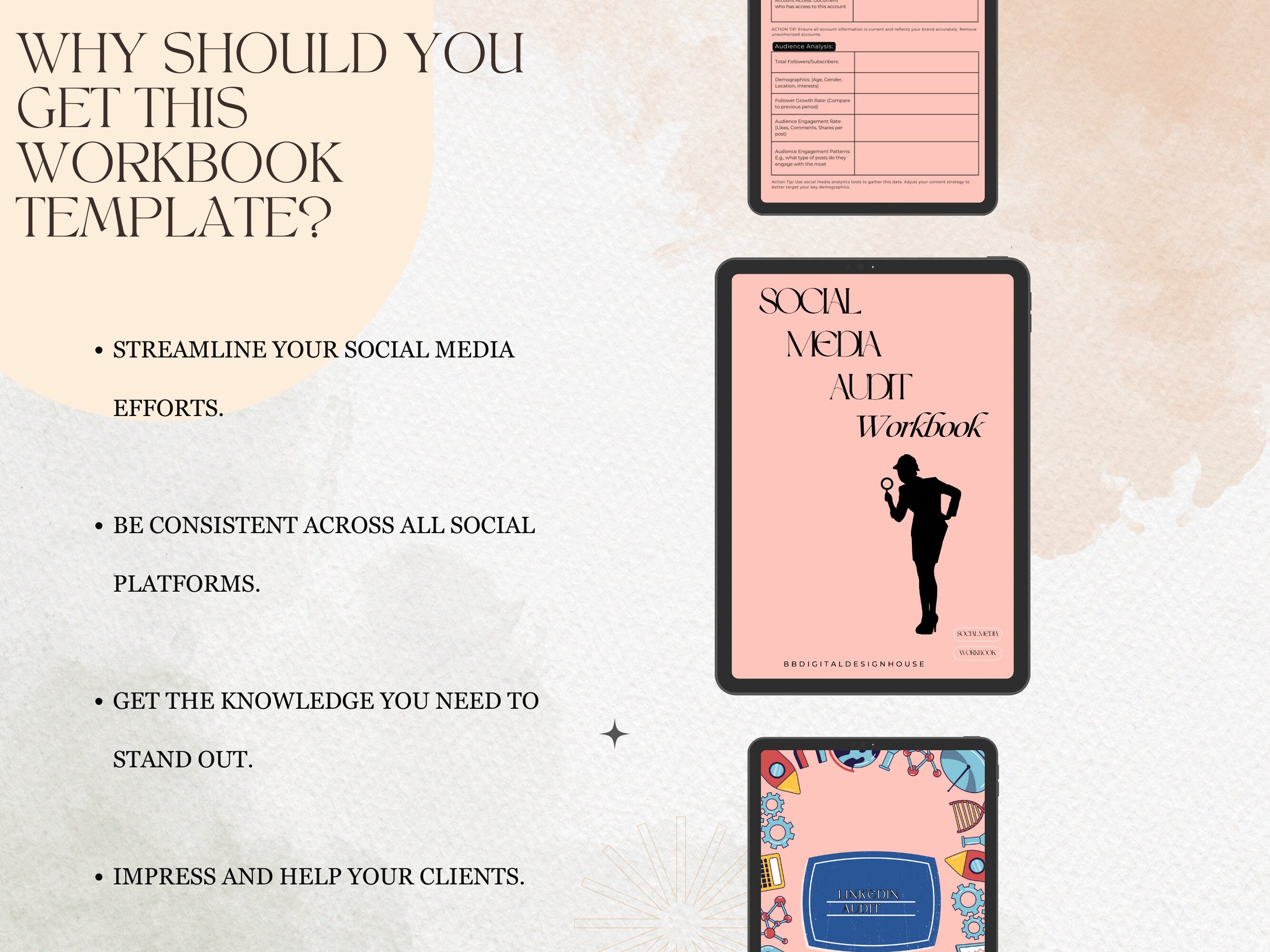 Editable Social Media Audit Template Aesthetic Social Media Audit ...
