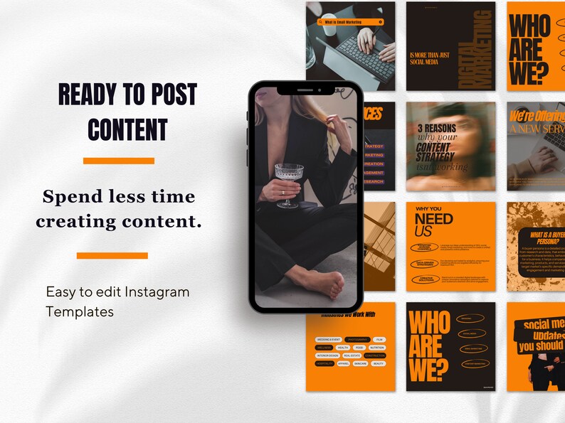 80 Instagram Post Templates: Social Media Marketing (canva Template) - Etsy