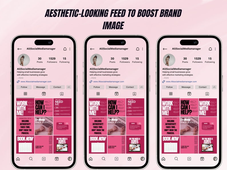 100 Instagram Templates for Social Media Manager| Marketing Template ...