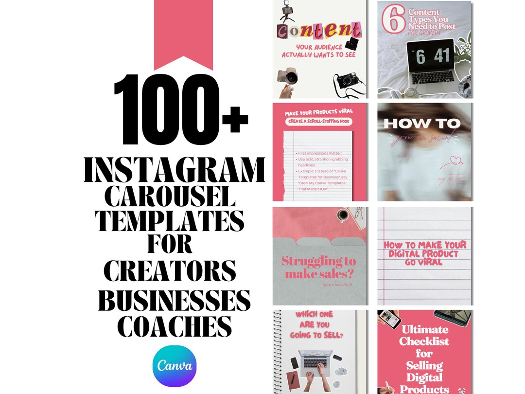 100+ Instagram Carousel Canva Templates | Editable Social Media ...
