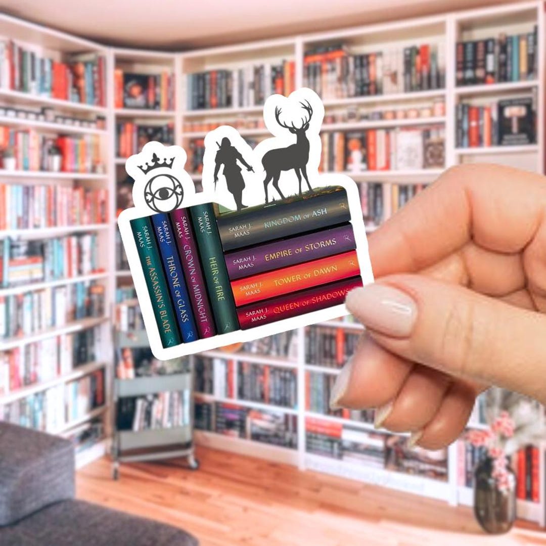 Throne of Glass Book Stack Sticker, Throne of Glass Sticker, TOG ...