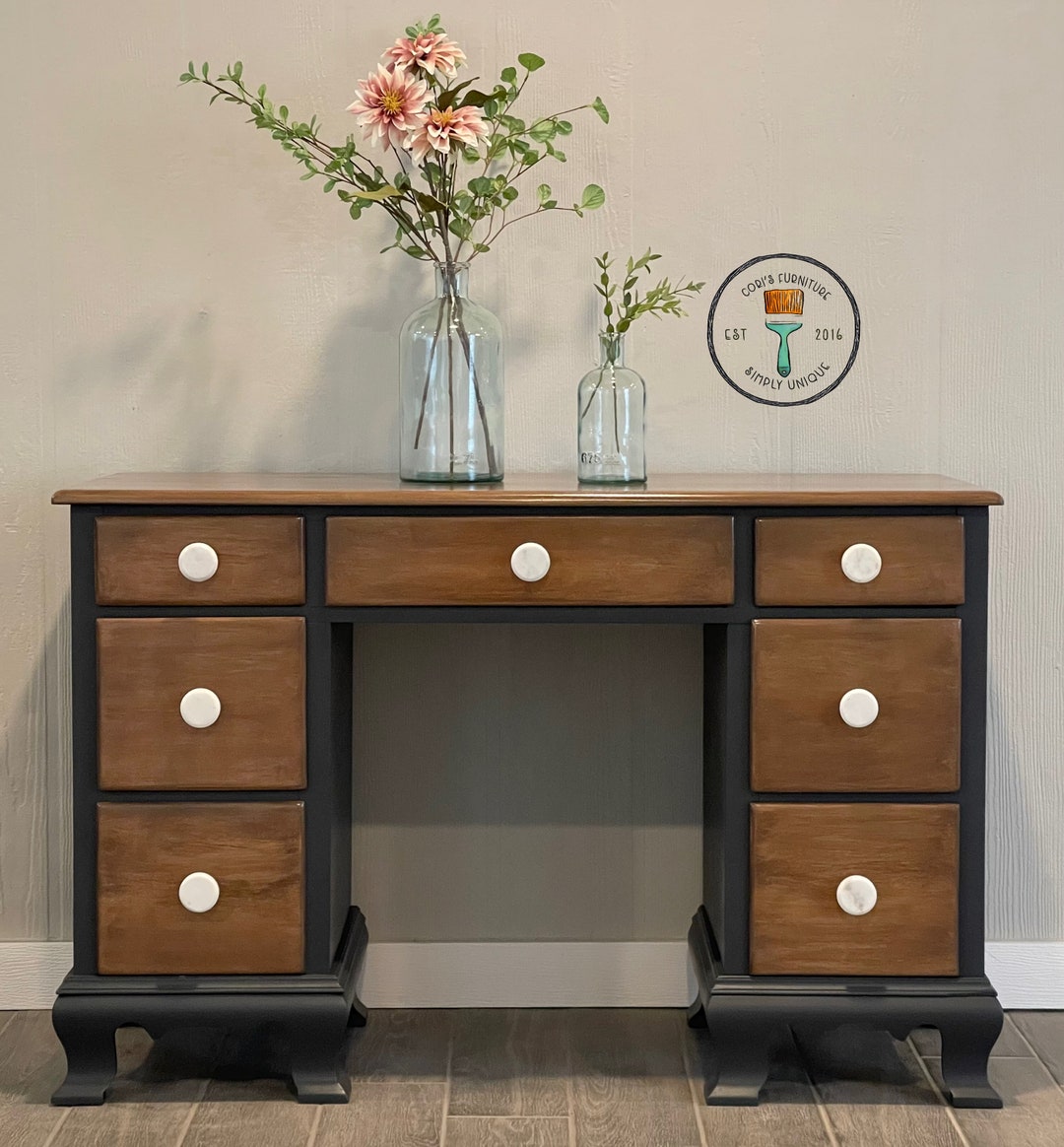Beautiful Vintage Solid Maple Desk - Etsy