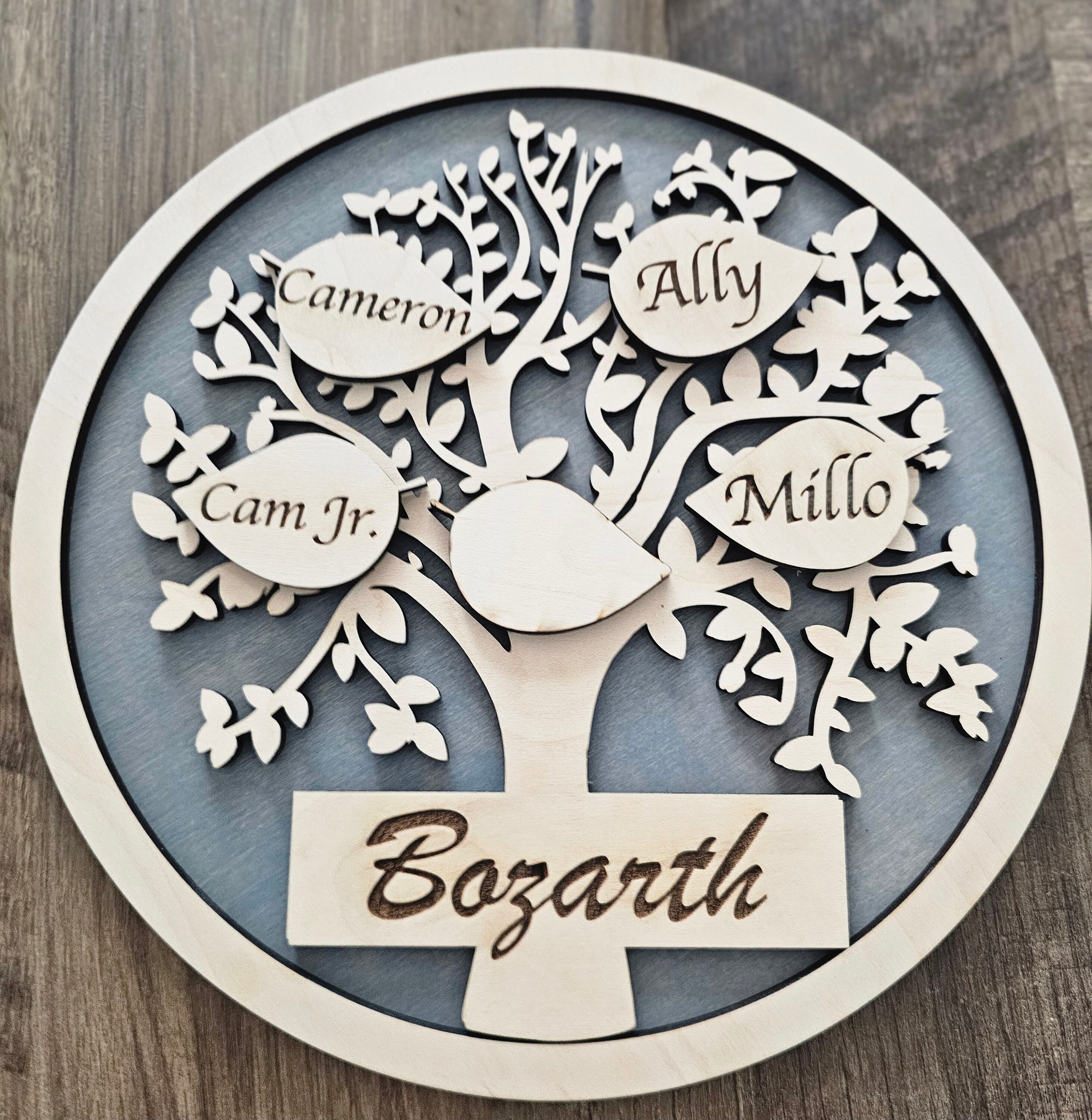 Laser Cut Custom Family Tree - Etsy