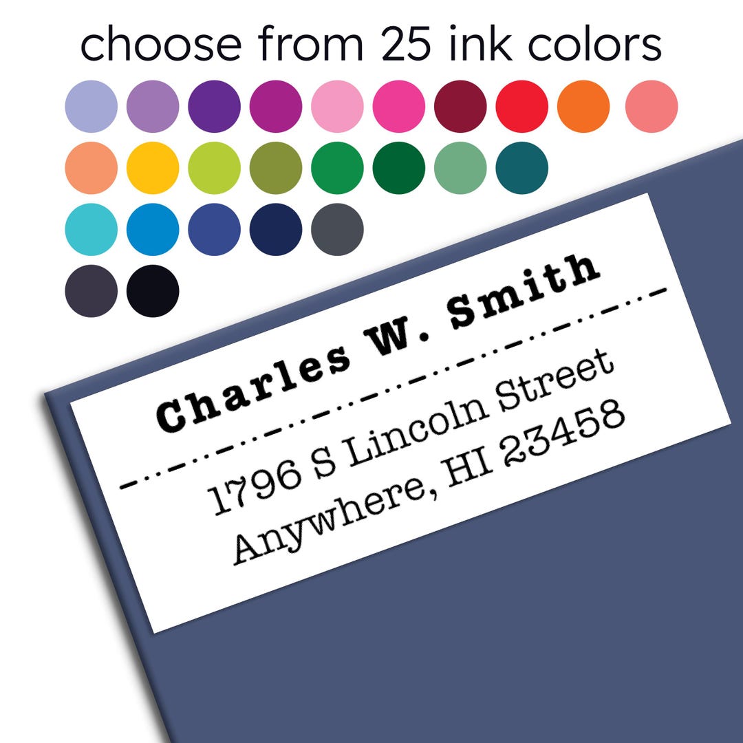 Address Labels With Typewriter Font Classic, Vintage Style Telegram for ...