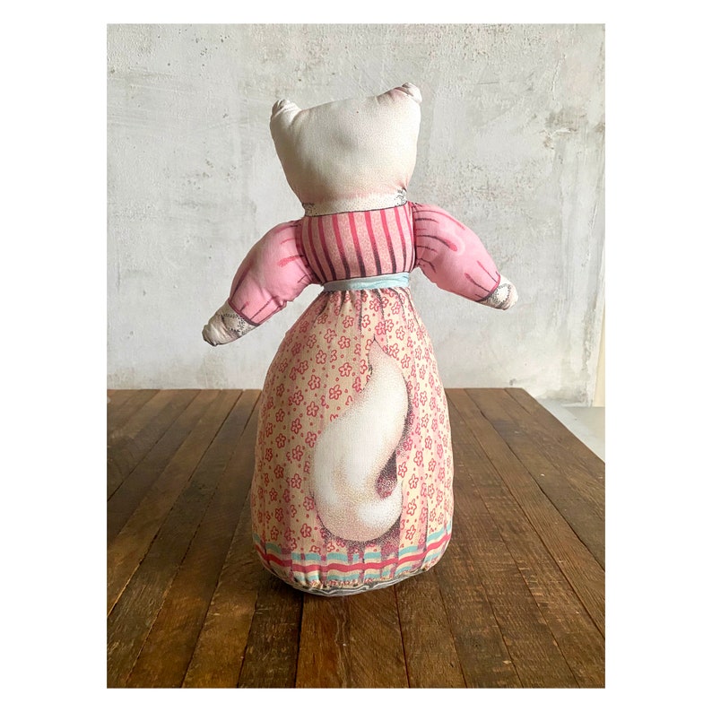 Vintage 1970s Victorian Revival Cat Stuffed Animal by the Toy Works - Etsy