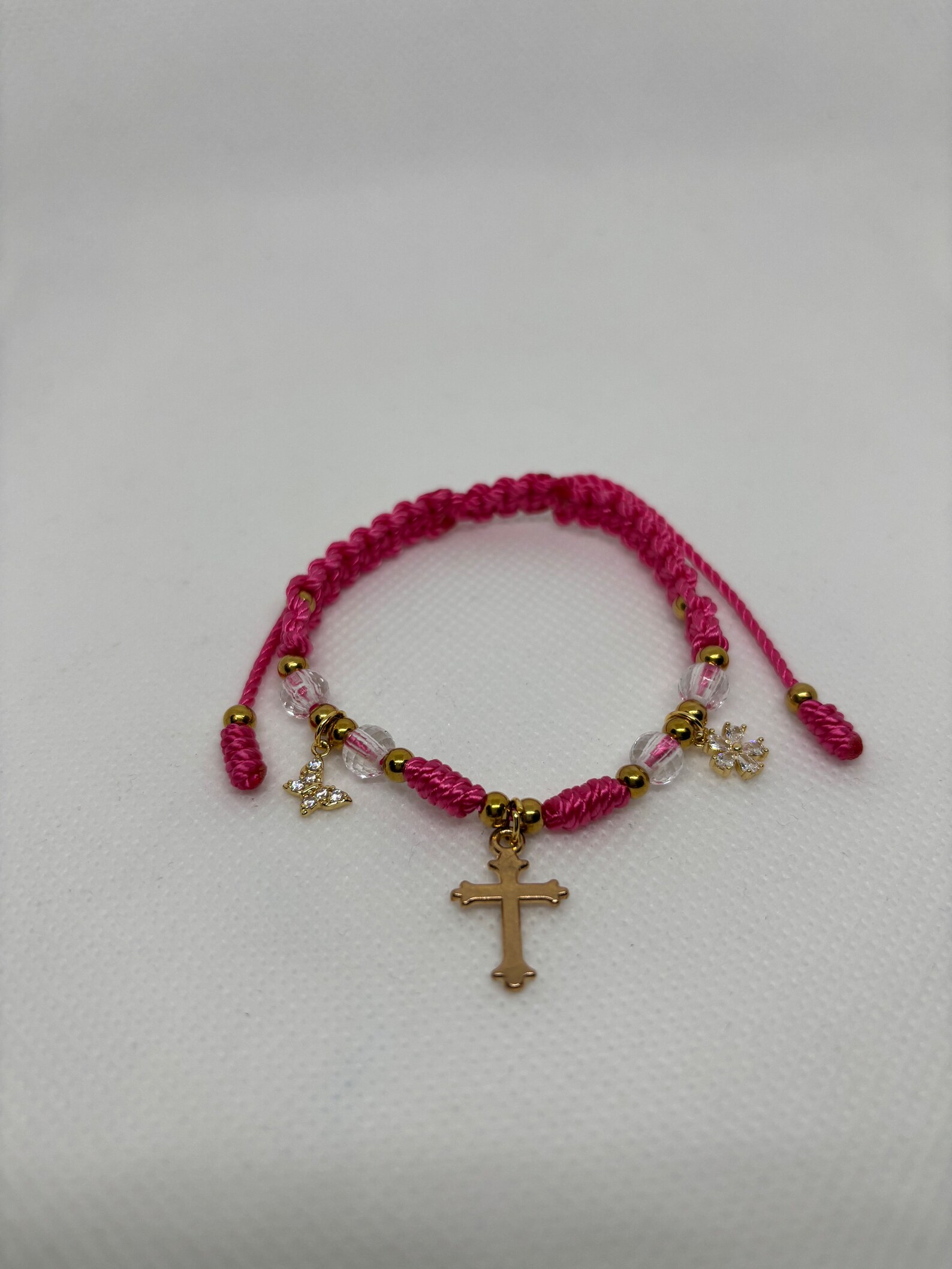 Pink Cross Bracelet Gift for Her Birthday Gift for Friend - Etsy