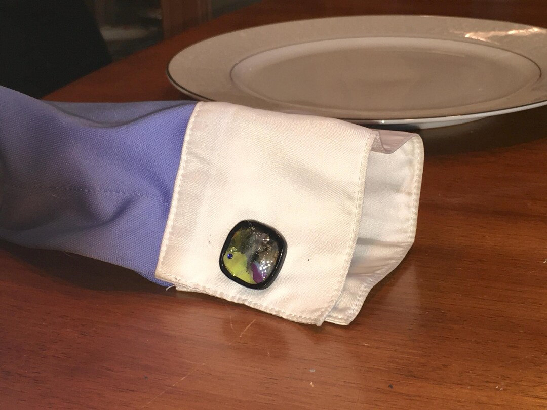 Rare Exquisite Cadillac Ranch Graffiti Fordite Cufflinks and Tie Clip ...