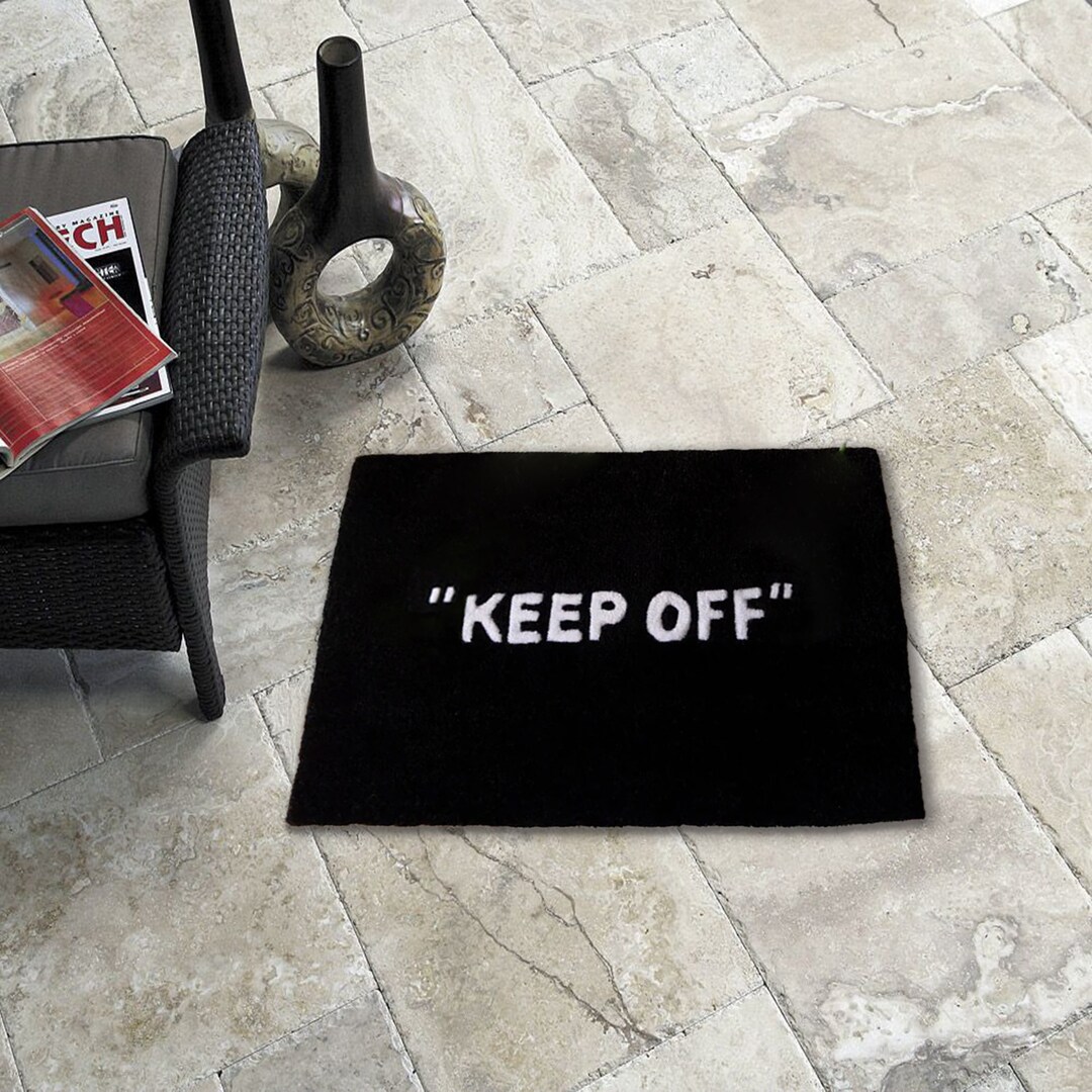 Keep off Rug, Tufted Rug, Black Rug, Handmade Rug, Living Room Rug ...