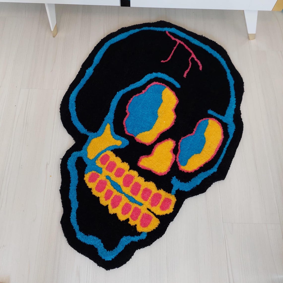 Skull Rug,tufted Rug,gothic Rug,living Room Rug,fear Rug,fear Decor ...