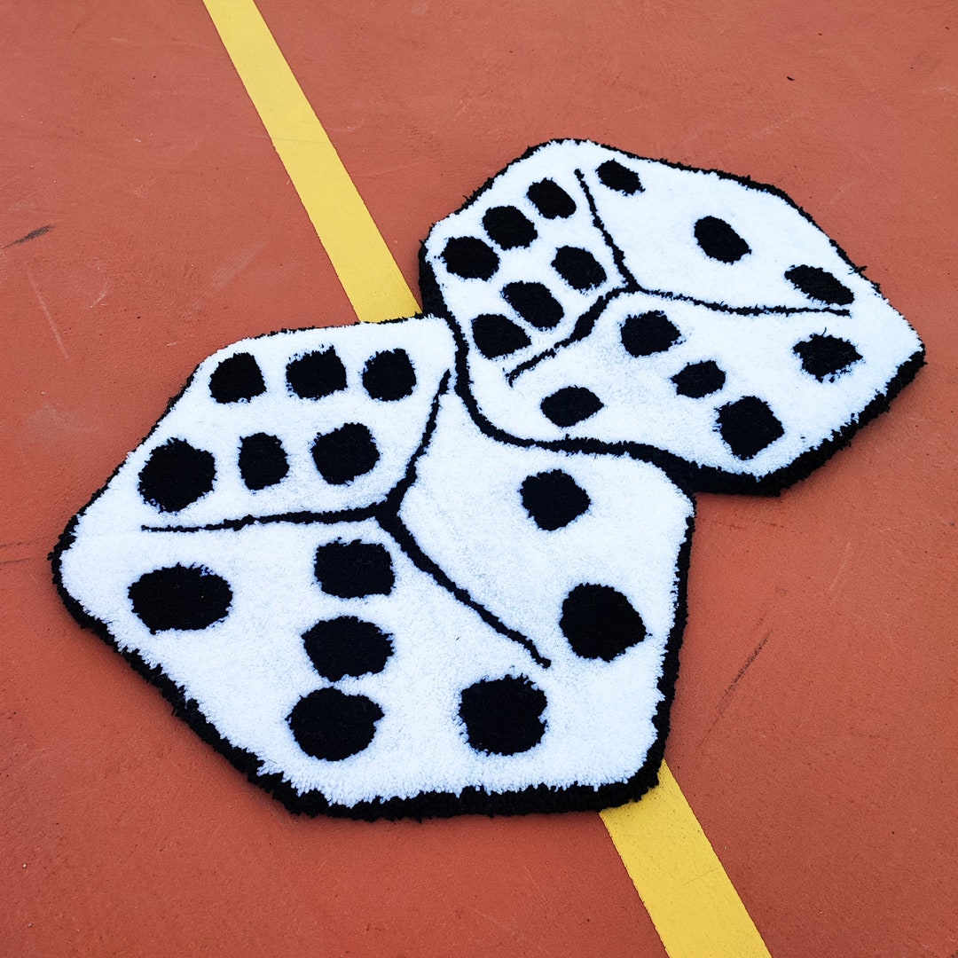 Dice Rug,tufted Rug,cool Rugs,game Rug,handmade Rug,popular Rug,play ...