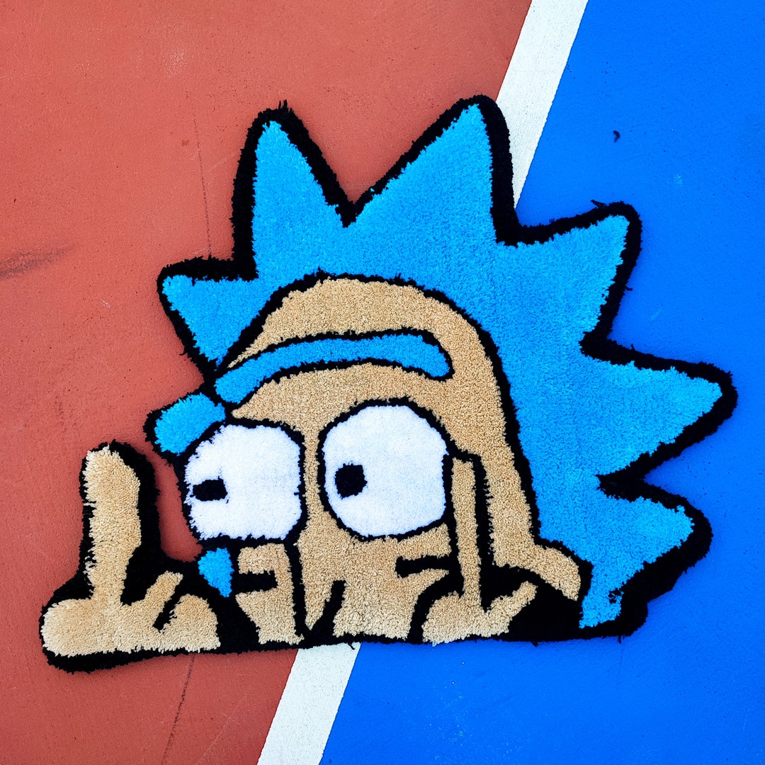 Rick and Morty Rug,tufted Rug,funny Rug,cool Rugs,colorful Rug,fun Rug ...