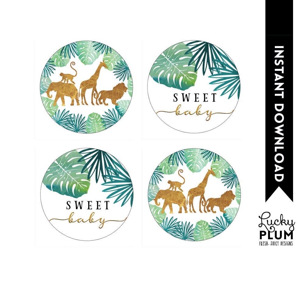 Safari Favor Tag / Safari Gift Tag / Safari Thank You Tag / | Etsy