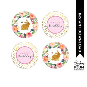 Rabbit Birthday Invitation / Bunny Birthday Invitation / | Etsy