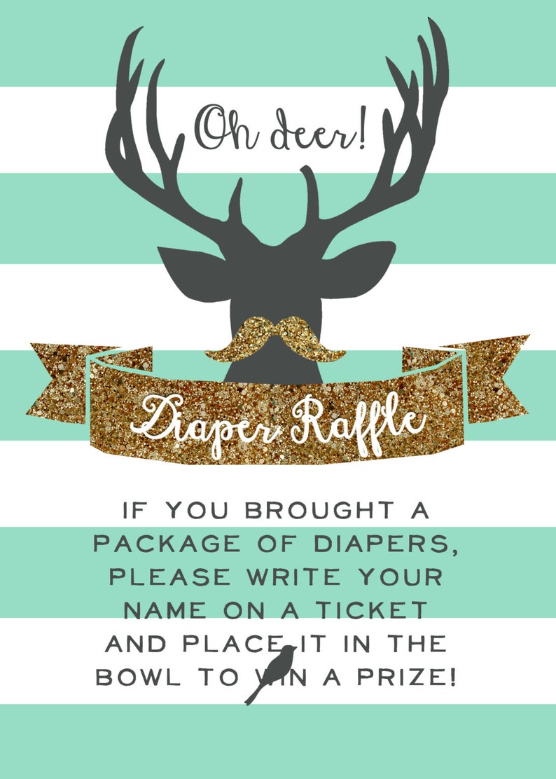Deer Baby Shower Bingo / Woodland Forest Animal Bingo / Bingo | Etsy