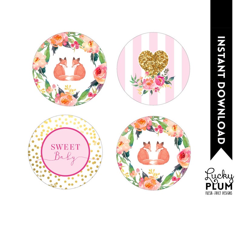 Fox Baby Bingo / Woodland Baby Bingo / Forest Baby Bingo / - Etsy