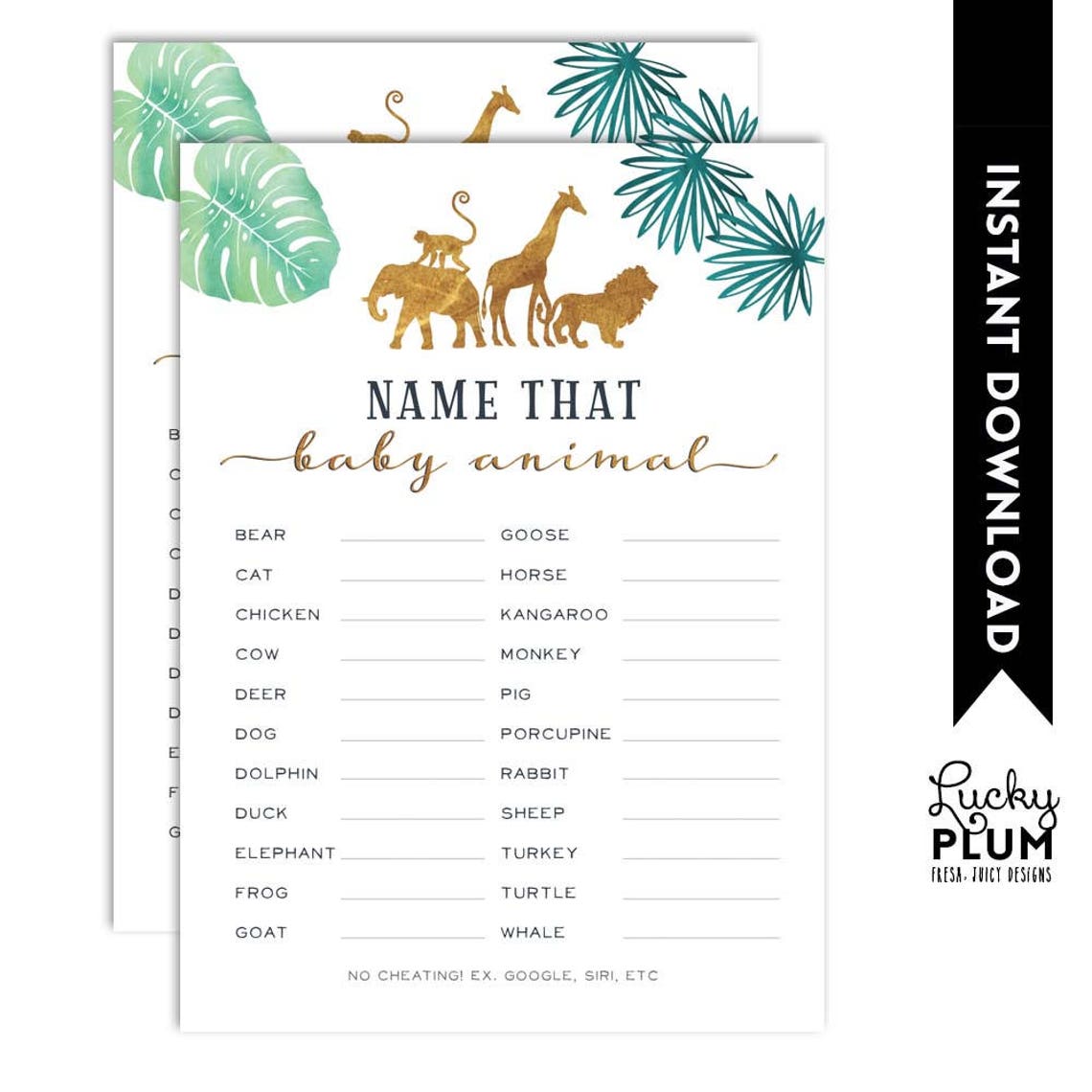 Safari Nursery Rhyme Game / Jungle Animal Nursery Rhyme Game / | Etsy