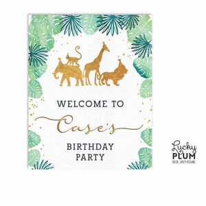 Safari Time Capsule Sign First Birthday / Animal Time Capsule - Etsy