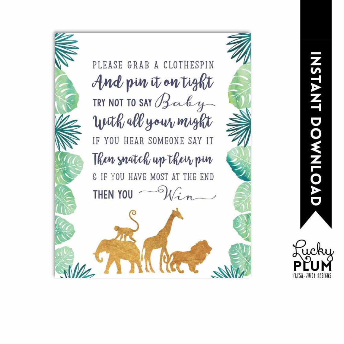 Safari Nursery Rhyme Game / Jungle Animal Nursery Rhyme Game / - Etsy