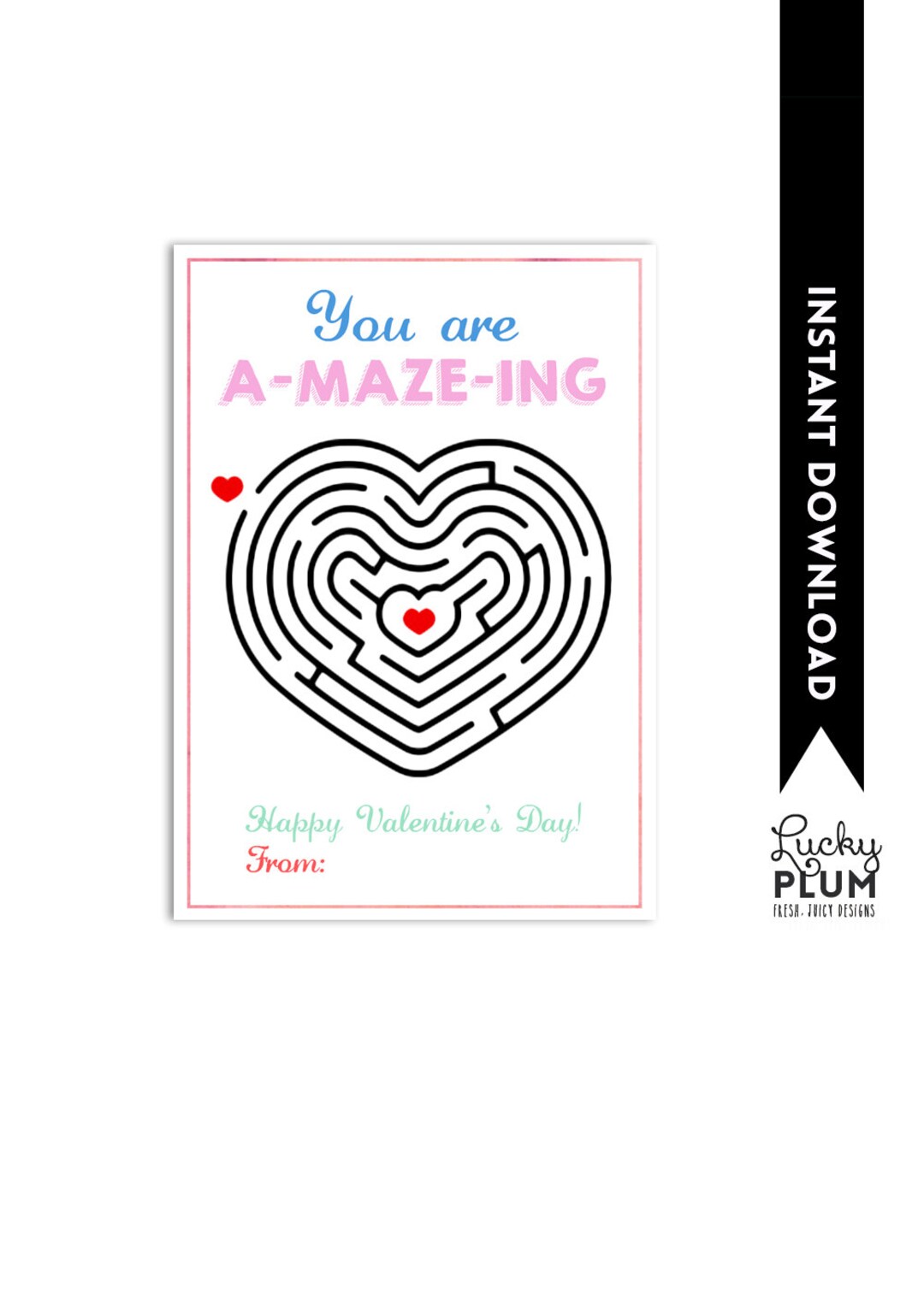 Pencil Friend Valentine Printable / Write Valentine Printable Card / A ...