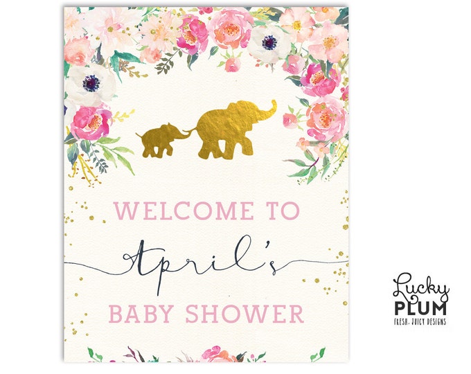 Elephant Welcome Sign / Dumbo Welcome Sign / Animal Welcome Sign ...