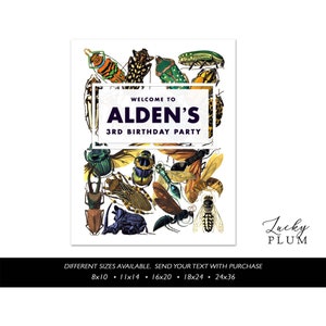 Insect Happy Birthday Banner / Bug Banner / Bee Ant Beetle - Etsy