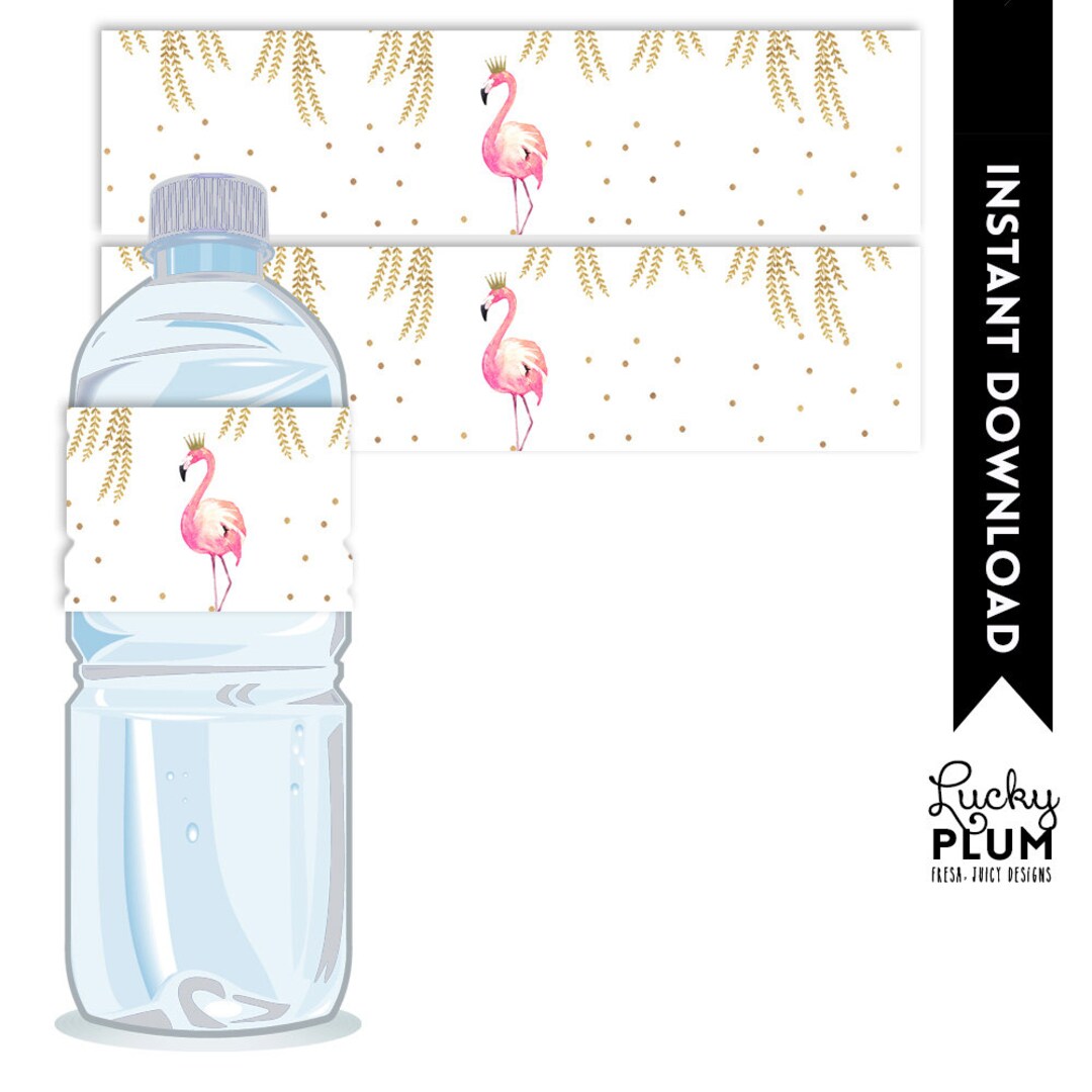 Flamingo Water Bottle Label / Flamingo Napkin Rings / Flamingo Playdoh ...