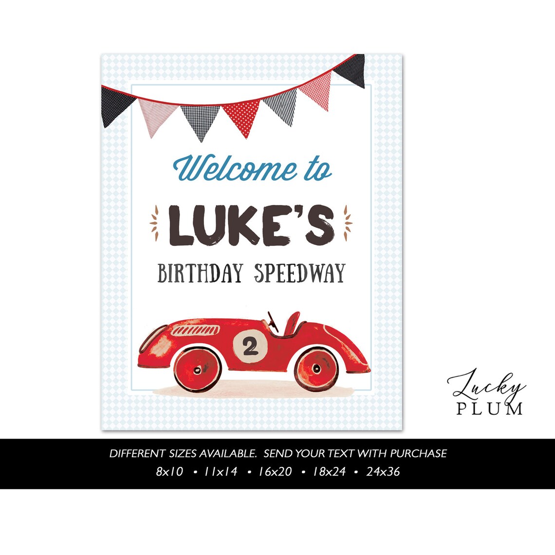 Race Car Favor Tags / Race Car Gift Tag / Race Car Thank You | Etsy