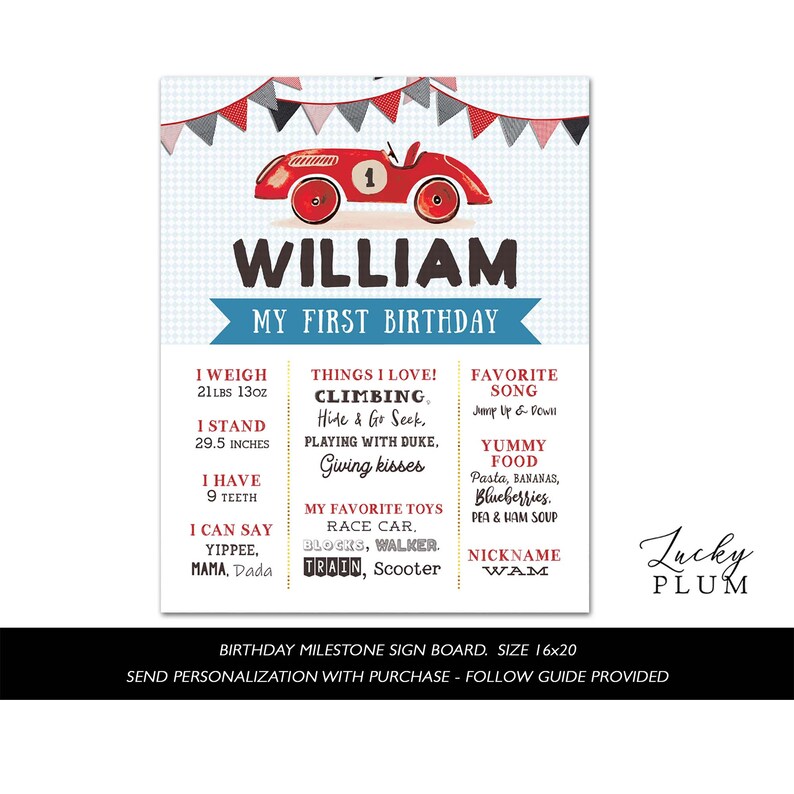 Race Car Favor Tags / Race Car Gift Tag / Race Car Thank You | Etsy