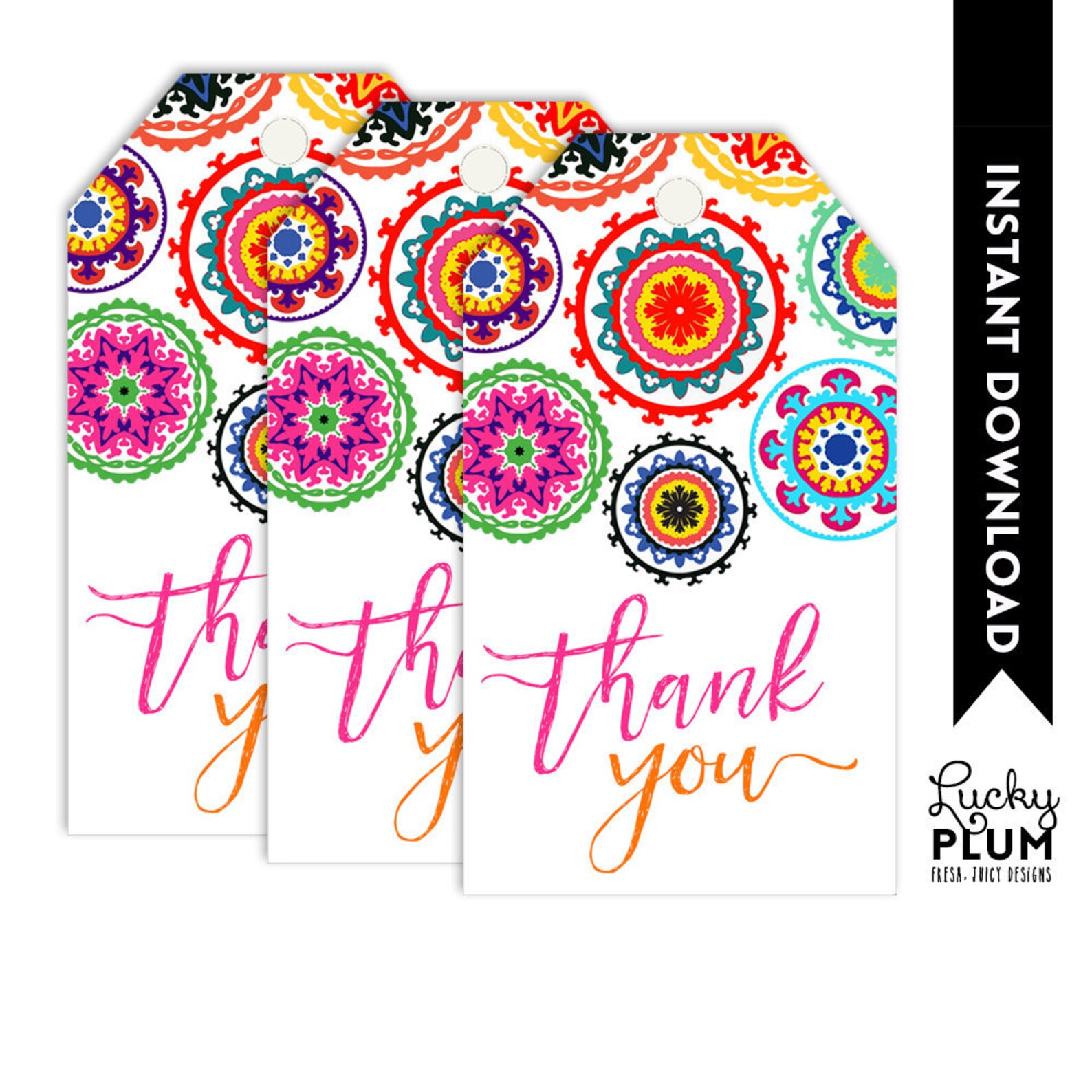 Fiesta Favor Tag / Fiesta Gift Tag / Fiesta Thank You Tag / | Etsy