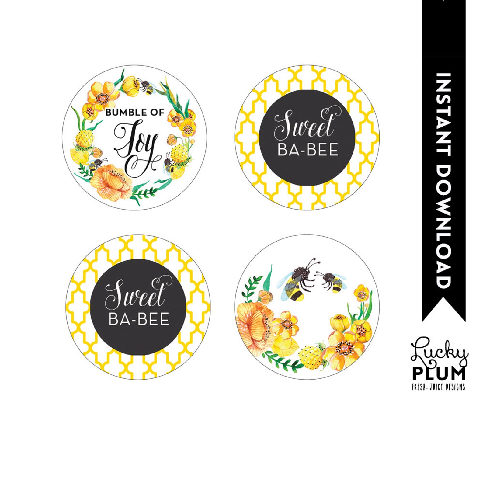 Bee Welcome Sign / Bumble Bee Welcome Sign/ Yellow Flower - Etsy