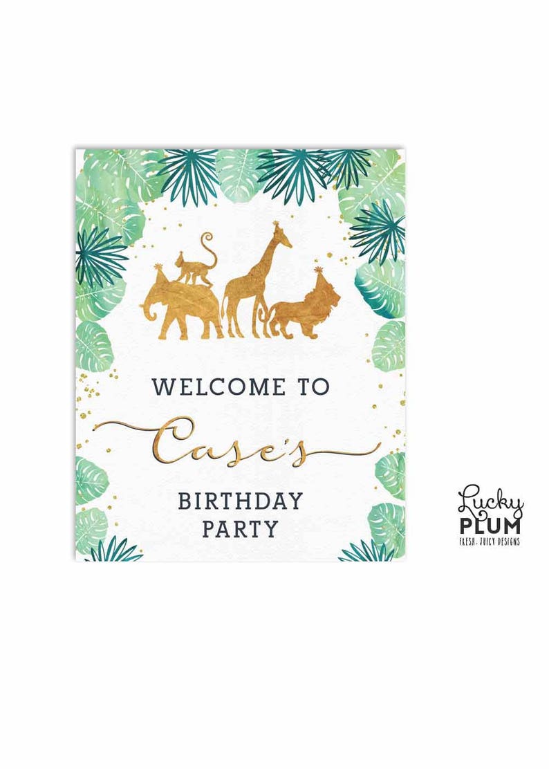 Safari Thank You Round Labels / Animals Round Favor Tag / | Etsy