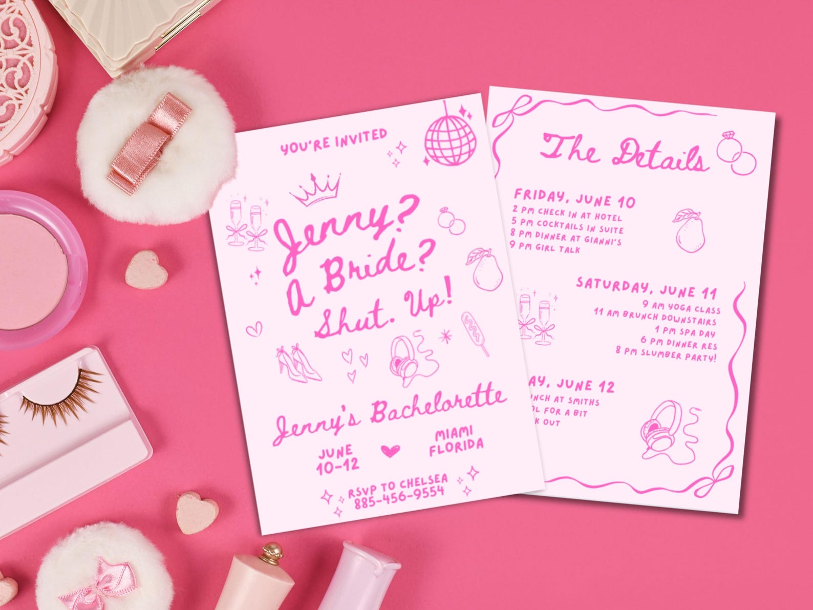 Princess Diaries Bachelorette Party Digital Template Invitation ...