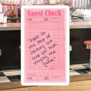 Never Let the Fear of Striking Out- Cinderella Story- Sticker ...