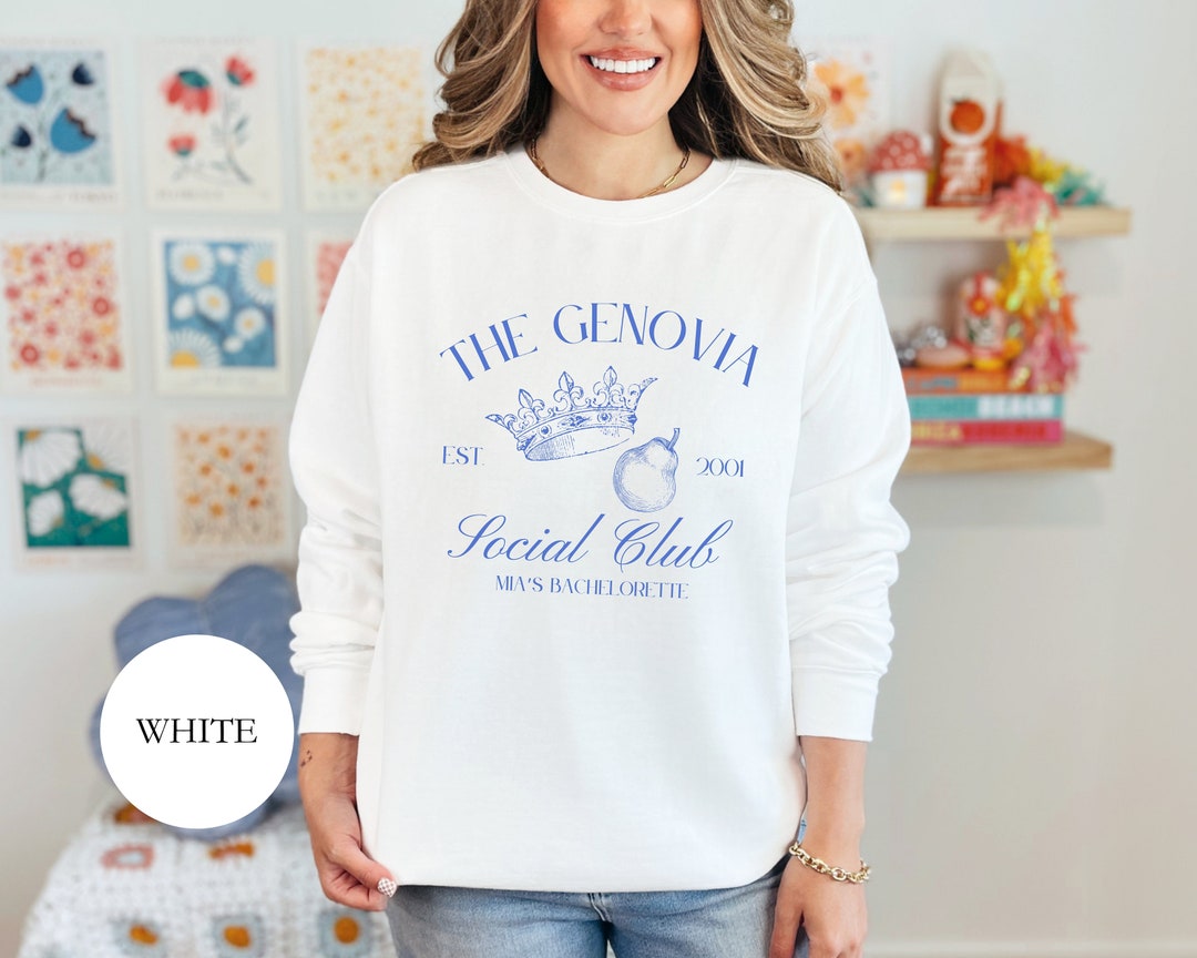 Genovia Social Club Crewneck Personalized Princess Diaries Comfort ...