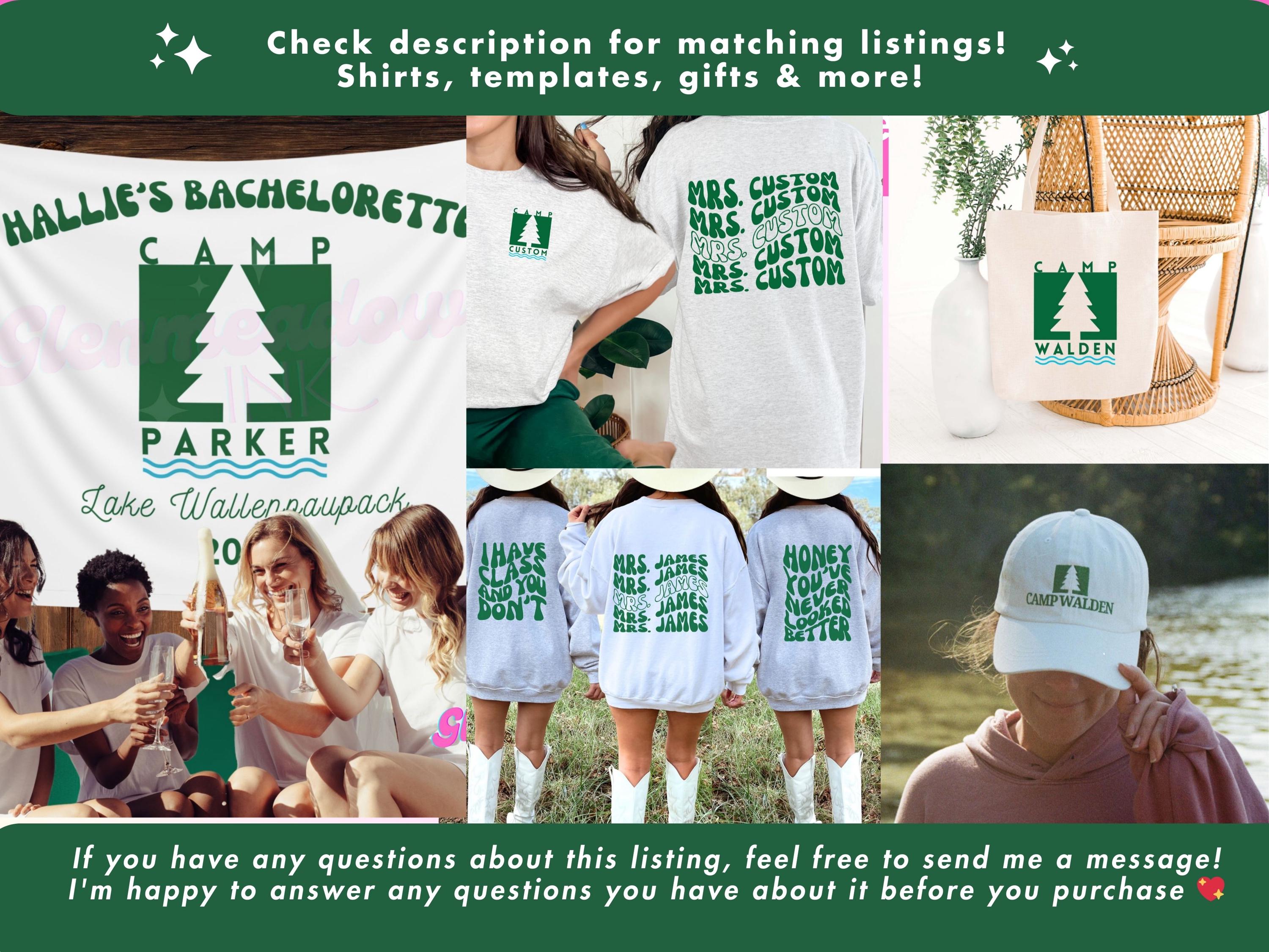 Camp Walden Bachelorette Party Games Editable Canva Template Camp ...