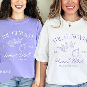 Genovia Social Club Personalized Princess Diaries Comfort Colors ...